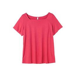 sheego T-Shirt Damen Gr&ouml;&szlig;e XXL pink