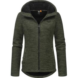 Ragwear Strickjacke 'Lyshka' Damen Gr&ouml;&szlig;e 6XL oliv / schwarz