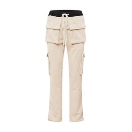 MOUTY Hose Herren Gr&ouml;&szlig;e 34 hellbeige / schwarz
