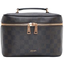 JOOP! Kosmetiktasche 'Cortina Piazza Flora' Damen Gr&ouml;&szlig;e One Size dunkelbraun / gold / schwarz