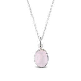 Elli Kette Damen Gr&ouml;&szlig;e 45 rosa / silber