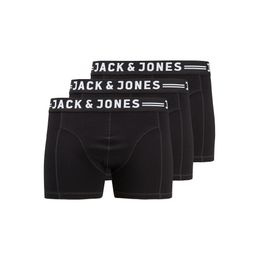 Jack & Jones Plus Jack & Jones Plus Boxershorts 'Sense' Herren Gr&ouml;&szlig;e XXL schwarz / wei&szlig;