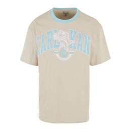 Karl Kani T-Shirt Herren Gr&ouml;&szlig;e XXL sand / hellblau / wei&szlig;