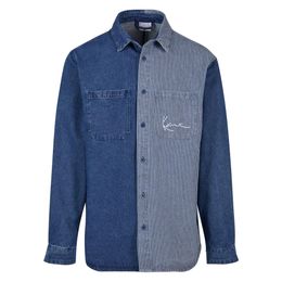 Karl Kani Hemd Herren Gr&ouml;&szlig;e XL blue denim / wei&szlig;