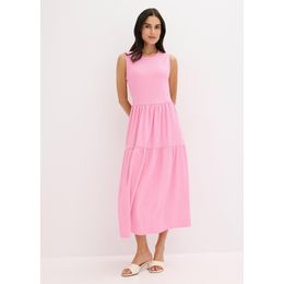 bonprix Midikleid mit R&uuml;ckenausschnitt, rosa
