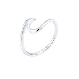Elli Ring 'Wellen' Damen Gr&ouml;&szlig;e 56 silber