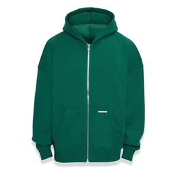 Dropsize Sweatjacke Herren Gr&ouml;&szlig;e XL smaragd / silber