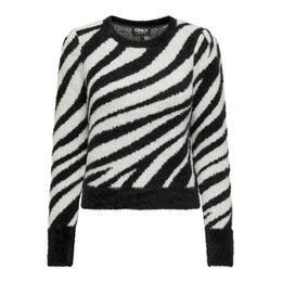 Only Pullover 'ONLPIUMO' Damen Gr&ouml;&szlig;e S schwarz / offwhite