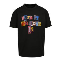 MT Upscale Shirt 'Hate it or Love it' Damen Gr&ouml;&szlig;e XXL mischfarben / schwarz