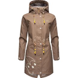 Marikoo Funktionsmantel Damen Gr&ouml;&szlig;e L gelb / taupe / wei&szlig;