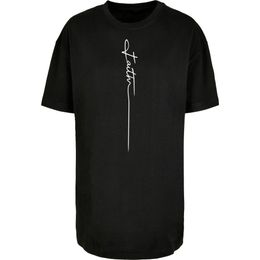 Merchcode T-Shirt 'Faith' Damen Gr&ouml;&szlig;e XXXL schwarz / wei&szlig;