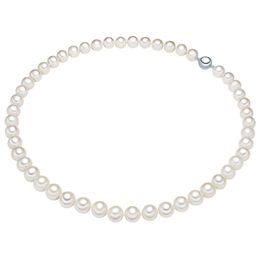 Valero Pearls Kette Damen Gr&ouml;&szlig;e 60 silber / perlwei&szlig;