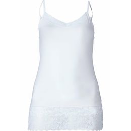sheego Top Damen Gr&ouml;&szlig;e M/L wei&szlig;