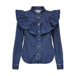 Only Bluse 'ONLIndigo' Damen Gr&ouml;&szlig;e XXS blue denim