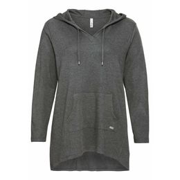sheego Sweatshirt Damen Gr&ouml;&szlig;e L graumeliert