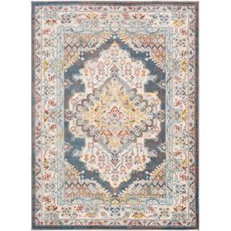 Teppich LIVABLISS, B:200cm H:12mm L:275cm, braun, Kunstfaser, Wohnzimmer, Teppiche, "CASABLANCA", Vintage Orientteppich, Kurzflor Boho