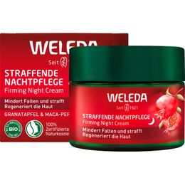 Weleda Damen Gesichtspflege "Weleda Straffende Nachtpflege Granatapfel & Maca-Peptide", 40ml40ml, Hautpflegemittel, mindert Falten und strafft,