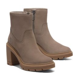Timberland Damen Stiefelette "ALLINGTON HEIGHTS MID ZIP UP BOOT", Gr. 41, braun, Leder, Schuhe, Winterschuhe, Ankle Boots, Winterboots