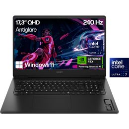 HP Gaming-Notebook "OMEN 17-db1071ng", 16 GB RAM 1.000 GB SSD, Core Ultra 7, Windows 11 Homeshadow schwarz, Notebooks