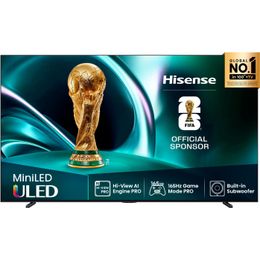 HISENSE QLED Mini LED-Fernseher "100U7Q", 100 &prime;&prime;schwarz, Fernseher, 4K UHD Mini LED