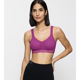 Damen Sport-BH "Triaction Energy Lite N EX", triaction by Triumph, Gr. 70grape, Single Jersey, Obermaterial: 45% Polyamid, 41% Polyester, 14%