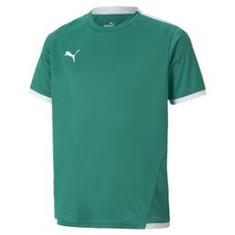 Puma Trikot 'TeamLIGA' Jungen Gr&ouml;&szlig;e 176 smaragd / wei&szlig;