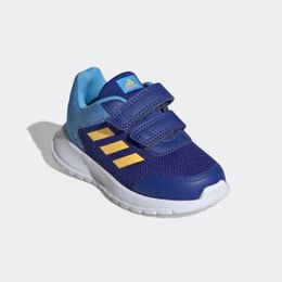 M&auml;dchen Sneaker "TENSAUR RUN", adidas Sportswear, Gr. 19, blau, Synthetik, Textil, Schuhe, mit Klettverschluss