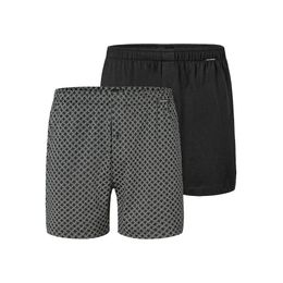 Schiesser Boxer shorts ' Basic ' male Grey, Black size XL