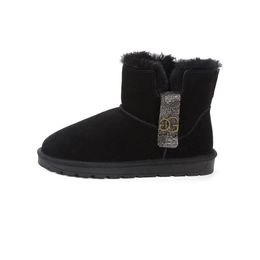 Gooce Snowboots 'Goldy' Damen Gr&ouml;&szlig;e 38 silbergrau / schwarz Winterschuhe