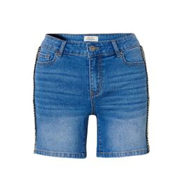 KOROSHI Shorts Damen Gr&ouml;&szlig;e 38 blue denim / grau / schwarz