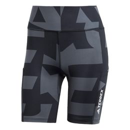 adidas terrex Spoortshorts 'Multi 8-Inch Tight Shorts' Damen Gr&ouml;&szlig;e XS/S anthrazit / dunkelgrau / wei&szlig;