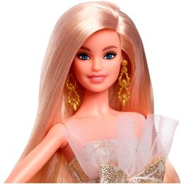 Barbie Kinder Anziehpuppe "Barbie Signature, Holiday Barbie 2025"goldfarben, Puppen