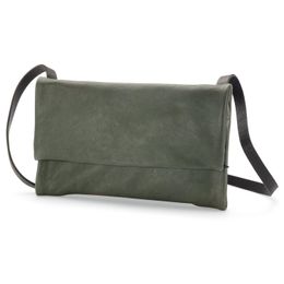 Harold&rsquo;s Lederwaren Damen-Schultertasche Clutch, Gr&uuml;n