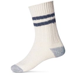 Merz b. Schwanen Unisex-Socke mit Ringeln