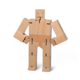 Holzfigur Cubebot