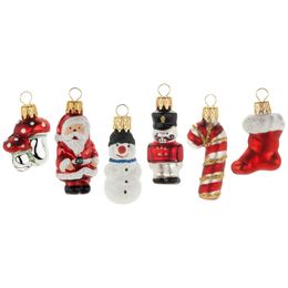 Nostalgie-Christbaumschmuck Lauschaer Glas Weihnachtsfiguren mini