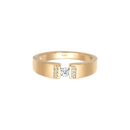 Elli DIAMONDS Damen Verlobungsring "Diamant Wei&szlig; Brillantschliff (0.14 ct) 585 Gelbgold", 52mm, 0,03 P1 = bei 10-facher Vergr&ouml;&szlig;erung erkennbare