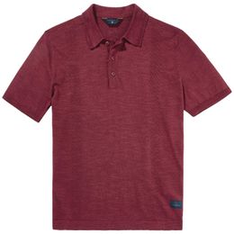 Blue de G&ecirc;nes Blue de G&ecirc;nes Herren-Poloshirt mit Muster S Dunkelrot