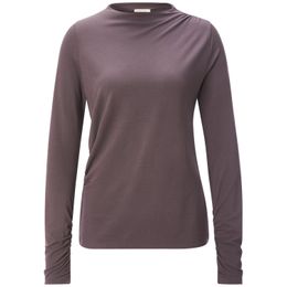 Alma & Lovis Alma & Lovis Damen-Viskoseshirt Piqu&eacute; L Grauviolett