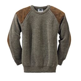 Black Sheep Strickpullover S Natur-Dunkel-Melange