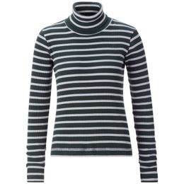 LANIUS Damen-Rollkragenshirt gestreift