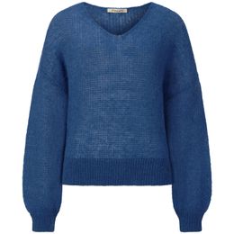 Alma ＆ Lovis Damenpullover V-Ausschnitt L Blau