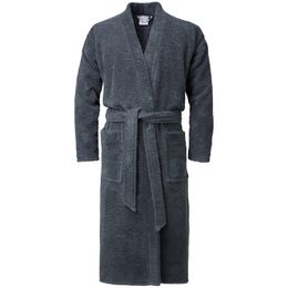 Manufactum Unisex-Bademantel L Graublau