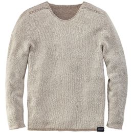Seldom Herren-Raglanpullover L Natur-Taupe