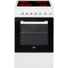 Beko Elektro-Standherd "FSM57100GW", wei&szlig;, Herdsets