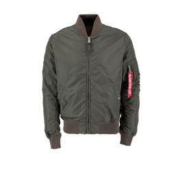 Herren Bomberjacke "MA-1 TT Light", grau, Gr. S, Alpha Industries, Obermaterial: 100% Nylon, Futter: 100% Nylon, Jacken
