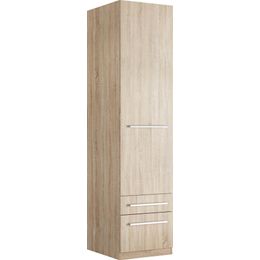 Kleiderschrank Priess, B:48cm H:193cm T:54cm, braun, Holzwerkstoff, Schlafzimmer, Schr&auml;nke, "Schrank Garderobe W&auml;scheschrank Barcelona in 5 Breiten",