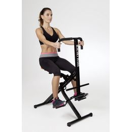 MediaShop Heimtrainer "Total Crunch", B:80cm H:90cm L:119cm, schwarz, Heimtrainer, 100 kg max. Benutzergewicht, Fahrrad