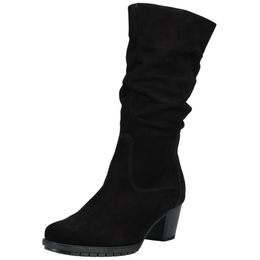 Gabor COMFORT Damen Stiefel "Gabor Comfort Stiefel Nubukleder", Gr. 38, schwarz, Nubukleder, Schuhe