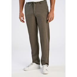 LINDBERGH Herren Leinenhose "LINDBERGH Leinenhose", gr&uuml;n, Gr. M, Obermaterial: 55% Leinen, 45% Baumwolle, Hosen